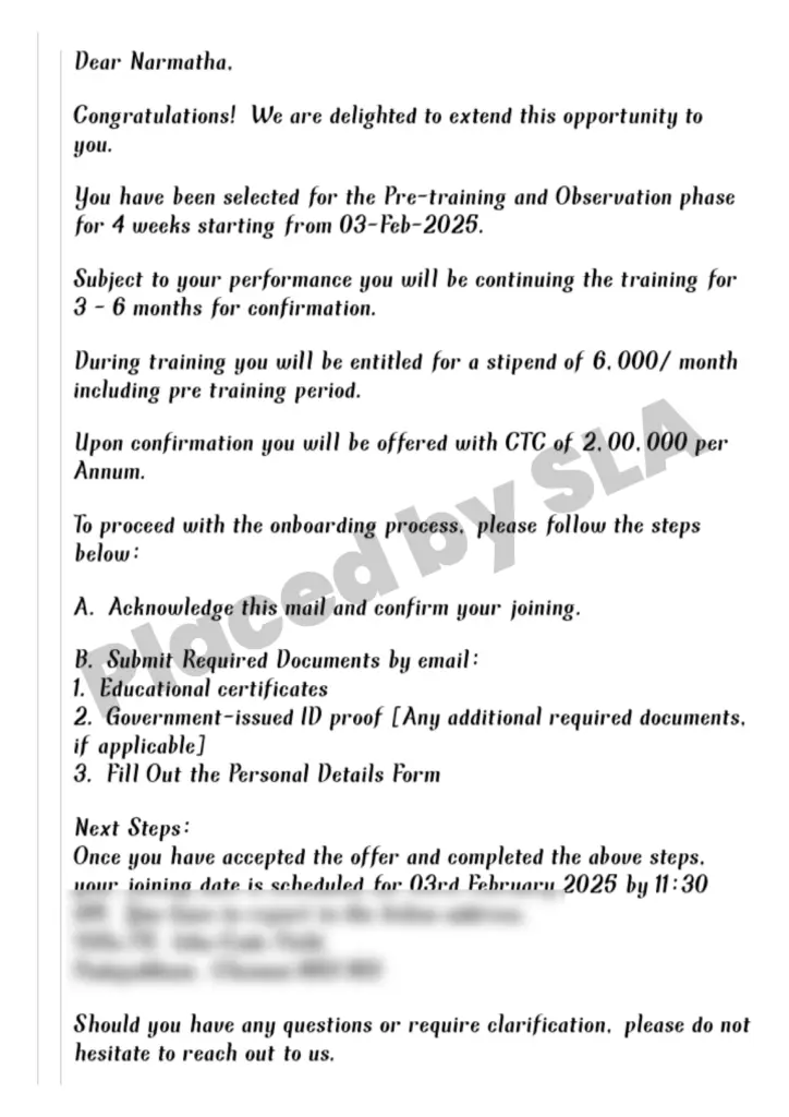 2025-Offer Letter-43 – SLA Reviews ::: Reviews, Ratings and More